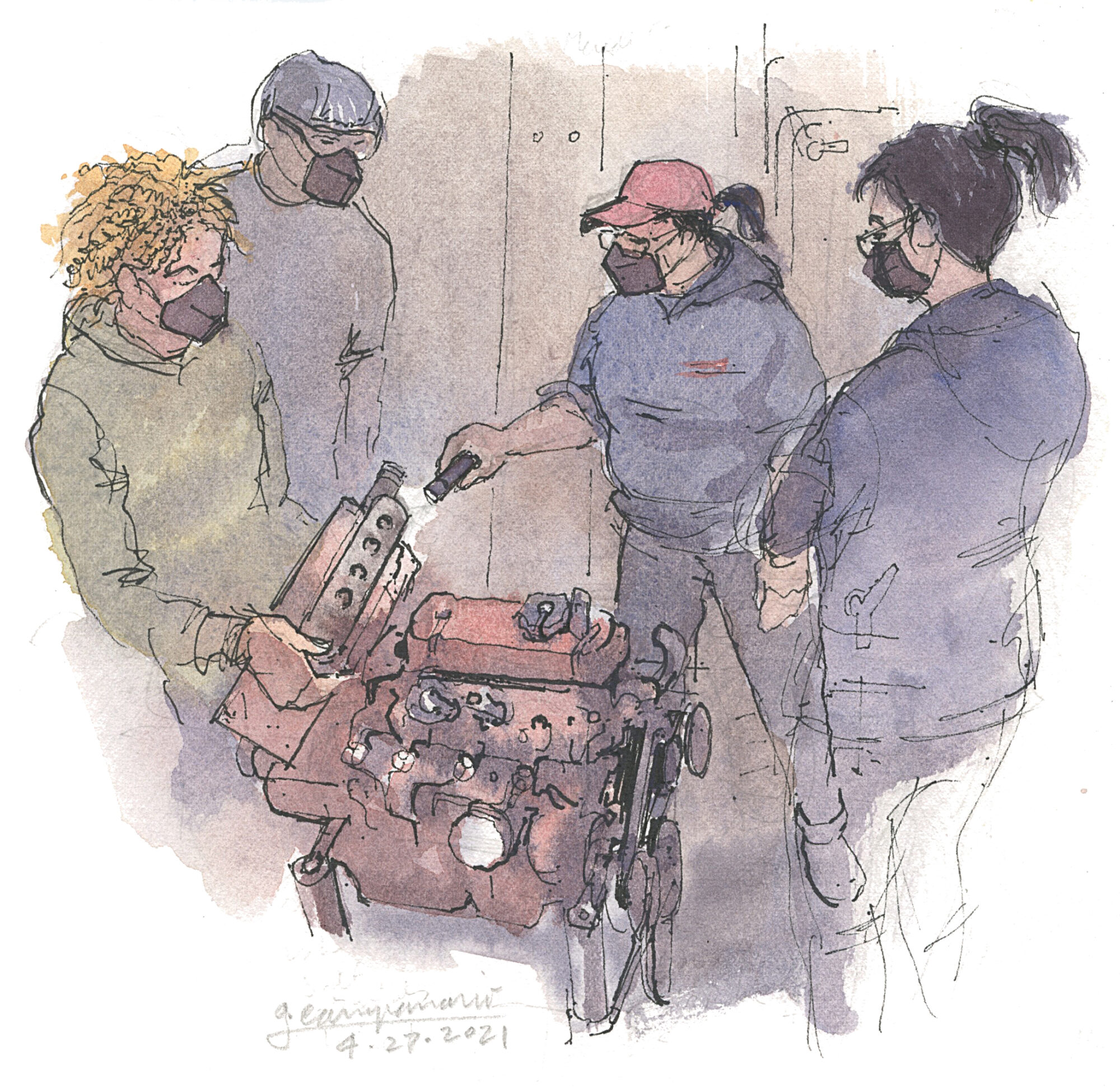 Seattle Maritime Academy’s floating machine shop is an old vessel with ...